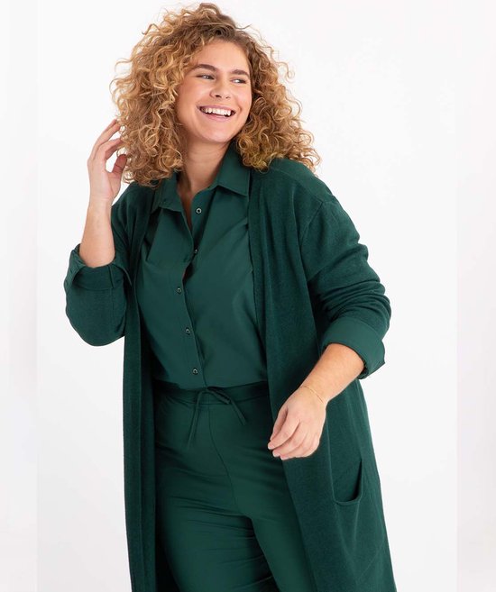 Groene Vest van Je m'appelle - Dames - Plus Size - 44 - 1 maat ...