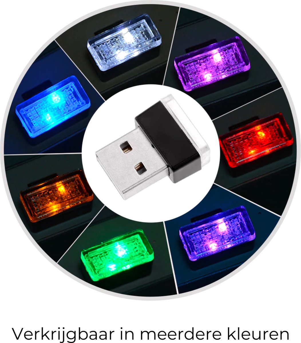 USB Led Verlichting Oranje - USB LED Lampje voor Auto, Interieur of ...