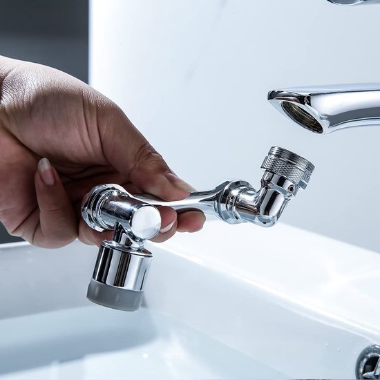 Henghe 1080° draaibare waterkraan, straalregelaar, universele ...