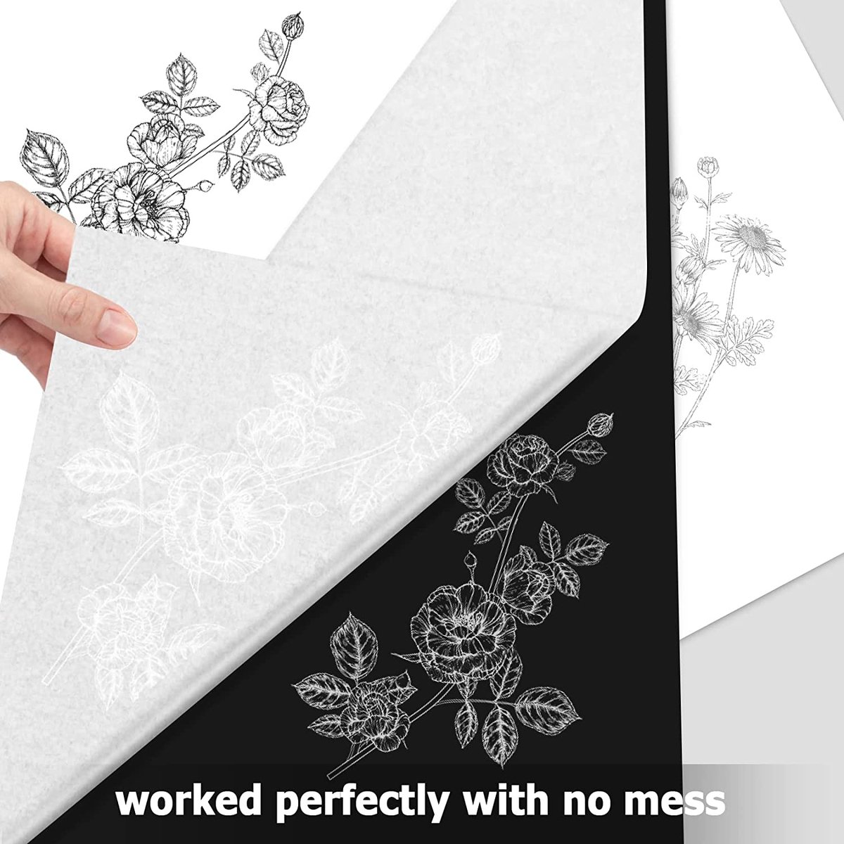 BOTC A4 Carbonpapier - 120 stuks - met 5 Overtrekpennen - Wit | bol.com