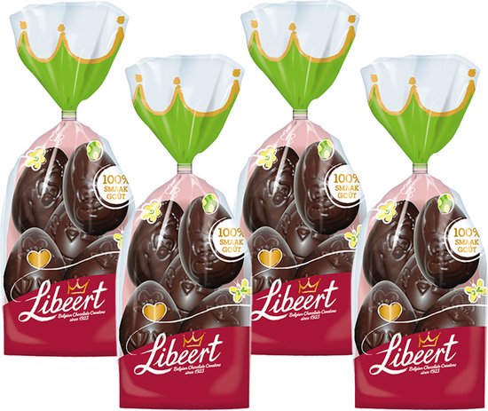 Libeert paaseitjes - pure chocolade - 120g x 4 | bol.com