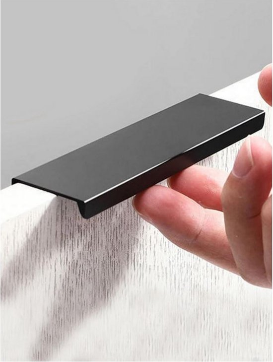 Lade handgreep zwart - zwart vierkant - metaal - handvat voor kast ...