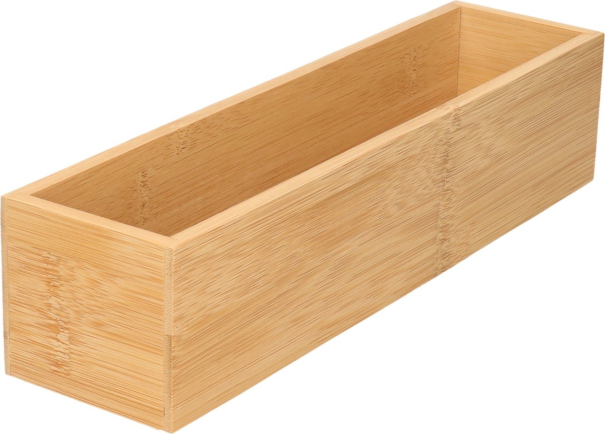 Kast/lade/make-up sorteer bakjes van bamboe hout - Set van 4x stuks ...
