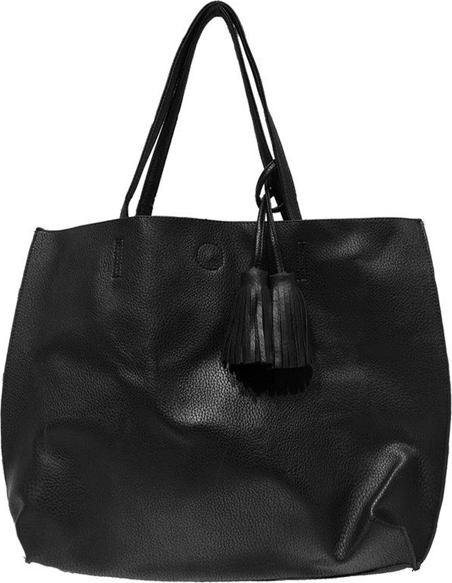 Zwarte Shopper Kwastjes - Schoudertassen - Dames Tassen - Zwart | bol.com
