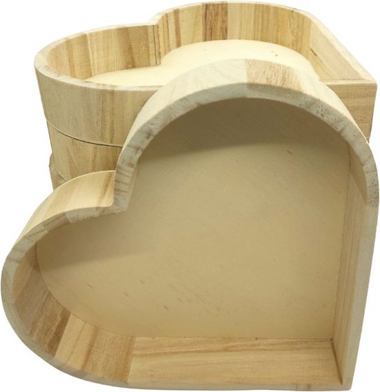 Houten hart - knutselen - schilderen - kinderfeestje - verven | bol.com