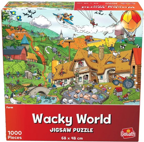 Goliath Wacky World Puzzel FARM 1000 stukjes | bol