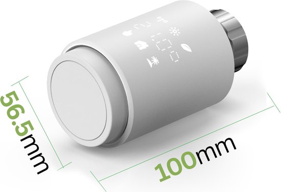 EARUELETRIC Slimme Radiatorknop -Smart Radiatorknop Draadloos – Slimme ...
