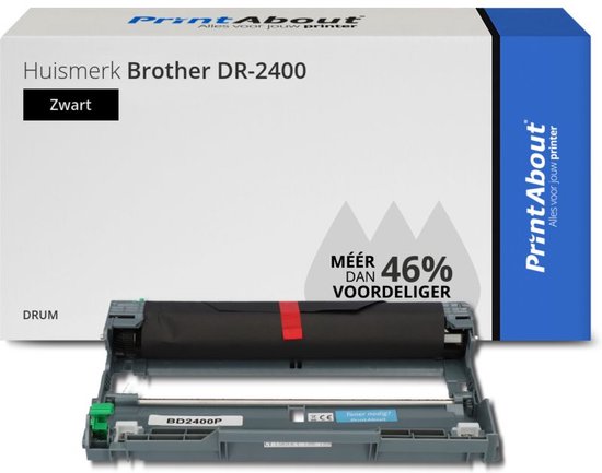 PrintAbout huismerk Drum DR-2400 Zwart geschikt voor Brother | bol.com