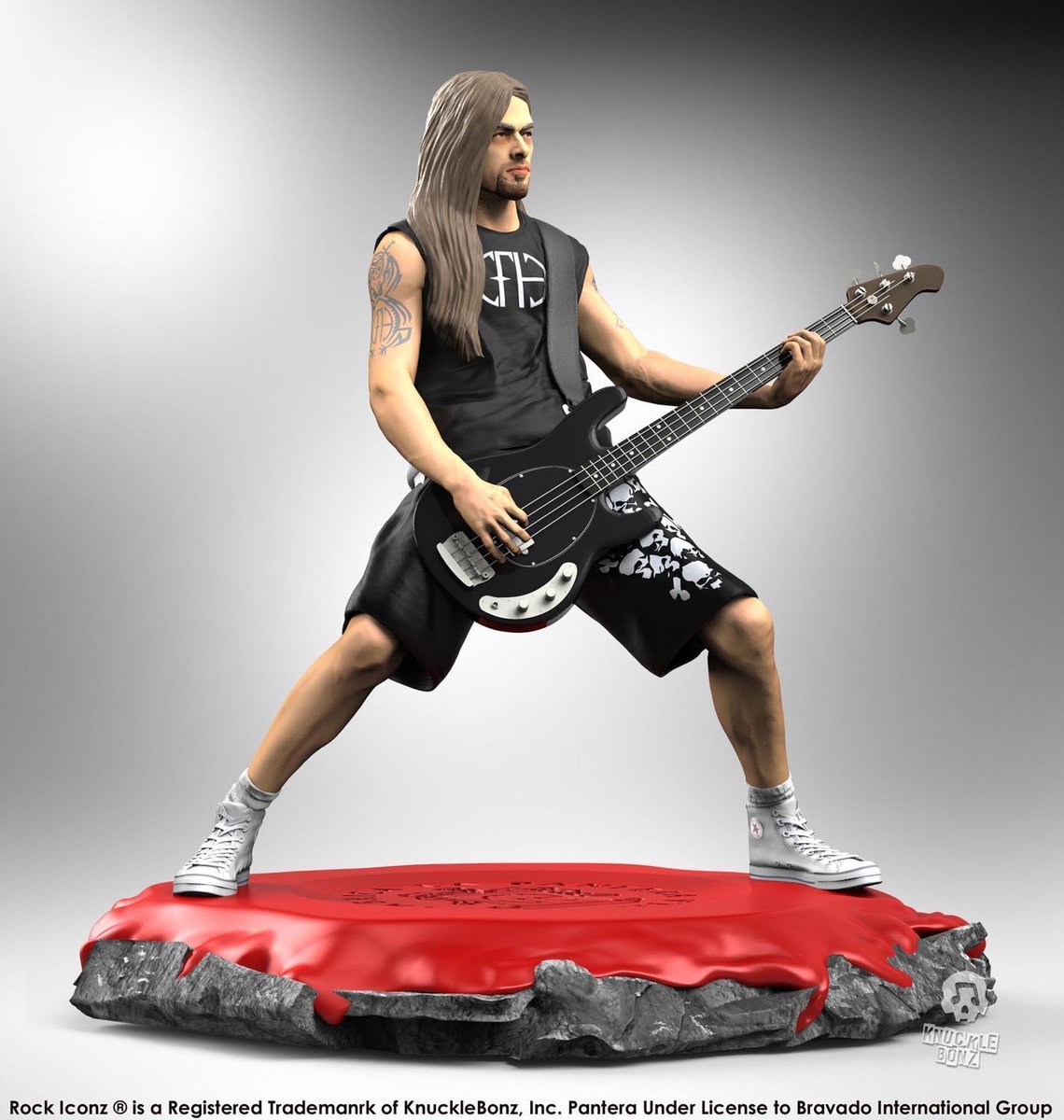 Rock Iconz: Pantera - Rex Brown Statue | bol.com