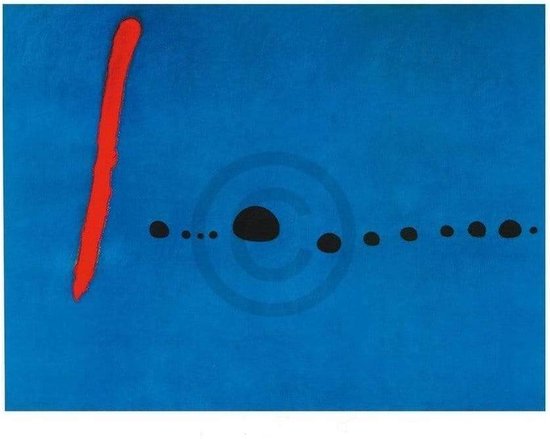 Joan Miro - Blue II, 4-3-61 Kunstdruk 80x60cm | bol.com