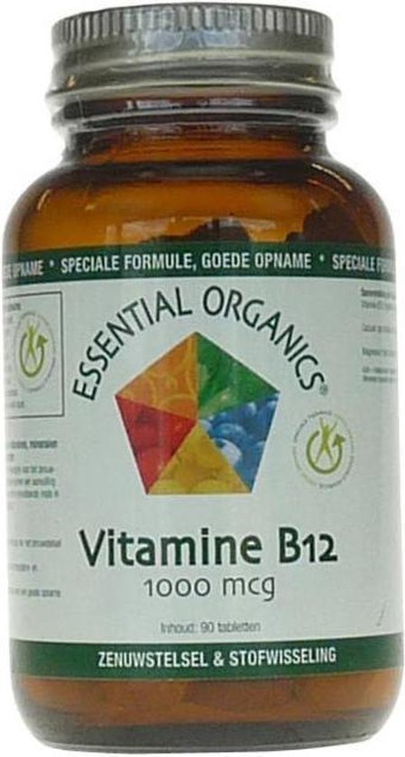 Essential Organics® Vit B12 1000µ - 90 Tabletten - Vitaminen | bol.com