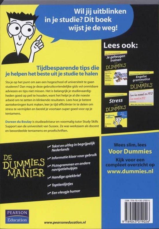 Voor Dummies - Succesvol studeren voor Dummies, Doreen du Boulay ...