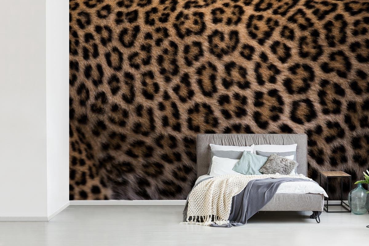bol.com | Fotobehang vinyl - Panterprint breedte 600 cm x hoogte 400 cm ...