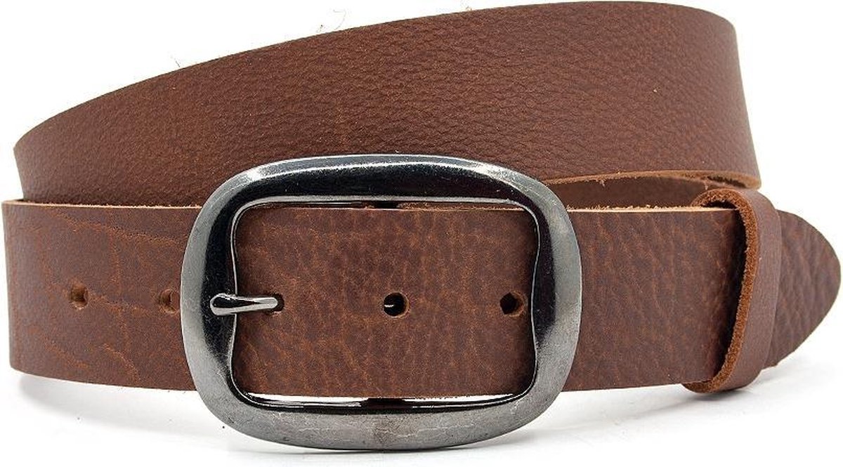 A-Zone Dames jeans riem tabak bruin - dames riem - 4 cm breed - Tabak ...