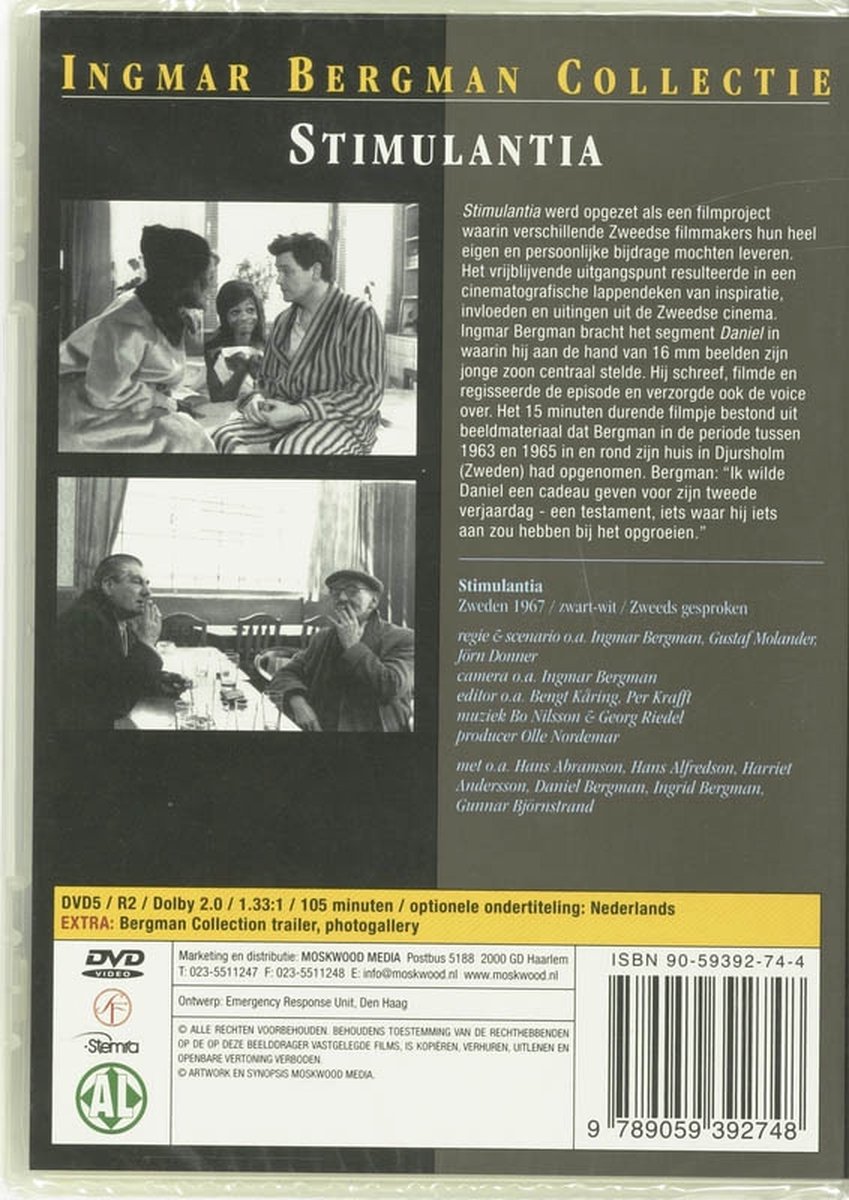 Various Artists - Stimulantia (DVD) (Dvd), Daniel Bergman | Dvd's | bol.com