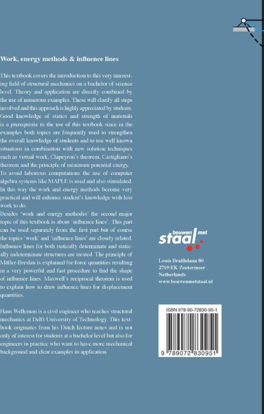 Work, energy methods & influence lines | 9789072830951 | J.W. Welleman ...