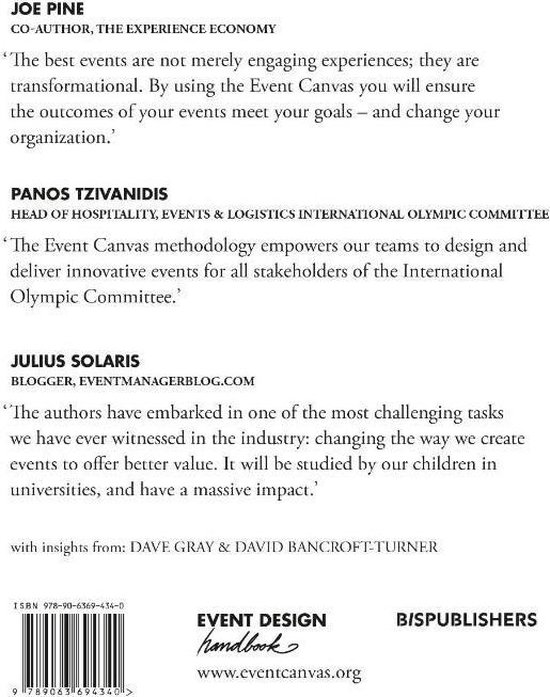 Event design handbook, Roel Frissen | 9789063694340 | Boeken | bol