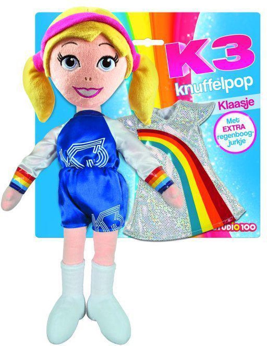 K3 - Knuffel - Pluche knuffelpop met Roller Disco verkleedpakje - met ...