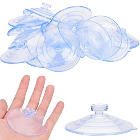Zuignappen 65 mm - Sterke PVC Zuigpads voor Badkamer en Auto (12 stuks ...