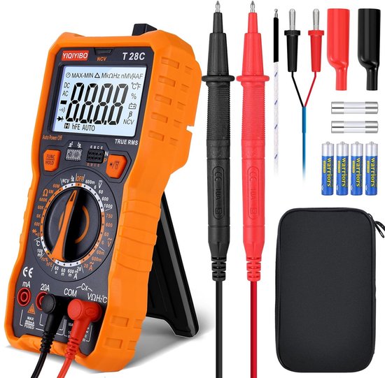 Digitale Multimeter True RMS 6000 Tellingen Spanning Stroom Weerstand ...