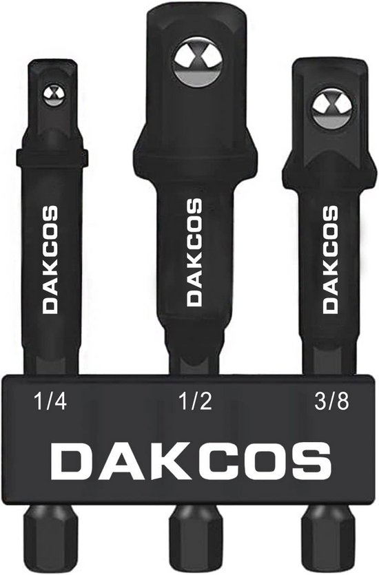 3-delige Impact Grade Socket Adapter Set – 3-inch Socket Adapter met ...