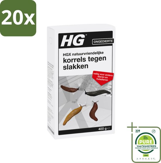 20 x HG X Natuurvriendelijke Korrels Tegen Slakken 400 gr ...
