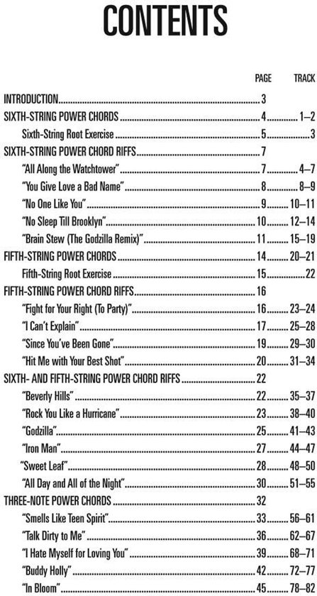 Guitar Methode: Power Chords Leerboek met Audio | bol