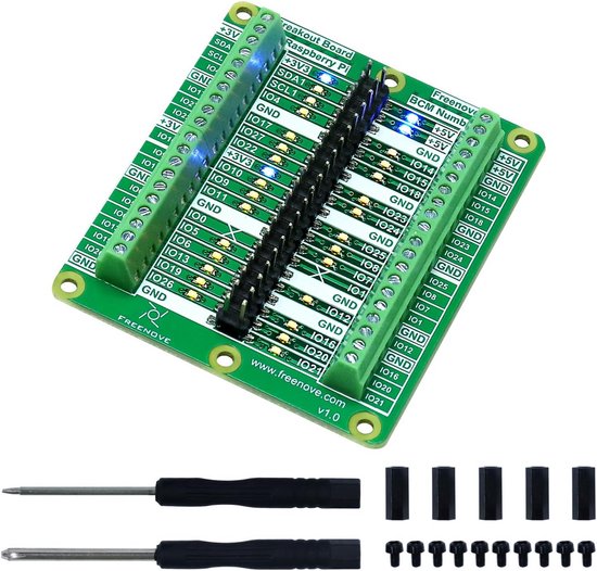 Breakout Board pour Raspberry Pi - Terminal Block Shield HAT avec GPIO ...
