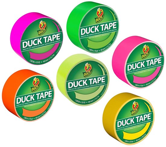 Kleurige Duct Tape - 1,88 in. x 15 yds. (Atomisch Geel) | bol