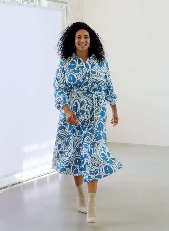 YEST CURVE Nicole Essential One pieces - Uniform Blue/Off Whi - maat X ...