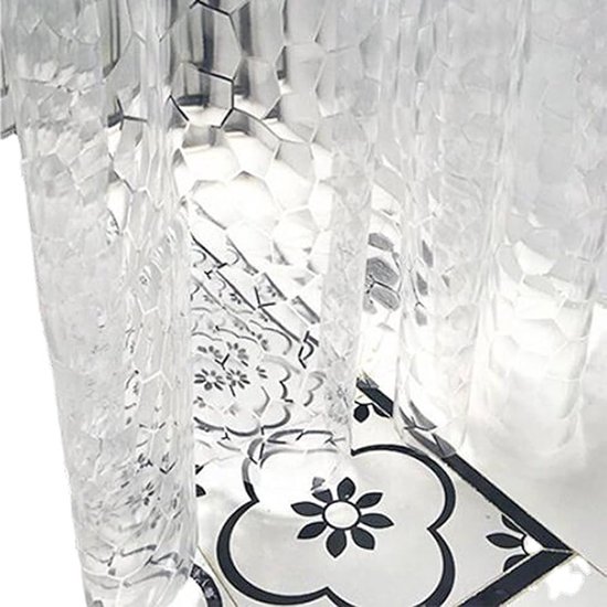 Transparant Douchegordijn - Anti-schimmel - 1 stuk - EVA - 180 x 180 cm ...