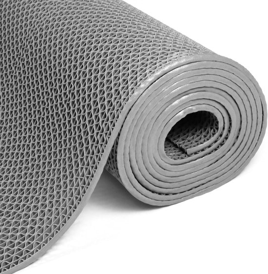 Drainagemat voor natte ruimtes - 0,9 m x 3 m - antislip saunaloper voor ...