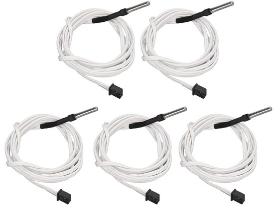 5 -pc 100k thermistor temp sensor - accurate 304 stainless steel ...