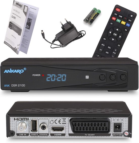 Digitale Satelliet Ontvanger DVB-S/DVB-S2, Full HD 1080p, HDMI, USB ...