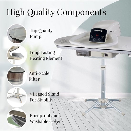 Stoomstrijkpers 101cm - Heavy Duty Profielpers met Standaard voor Groot ...
