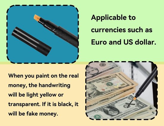 4 pcs banknote ballpoint pen - counterfeit money detection - banknote ...
