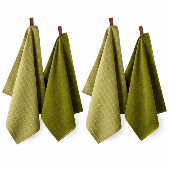 Ten Cate Keukenhanddoeken Set – 4-delig – 2x Keukendoek 50x50 cm & 2x ...