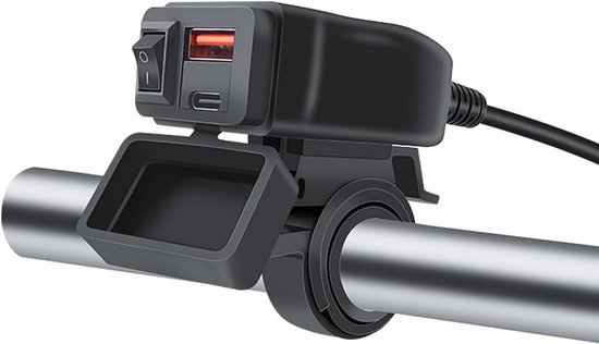 48W Motor USB-oplader IP65 met 2 Poorten en Schakelaar – Voor Reizen en ...