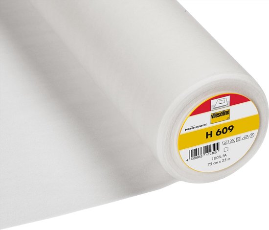 Bi-elastische vlieseline 75 cm breed per meter voor naaiprojecten | bol