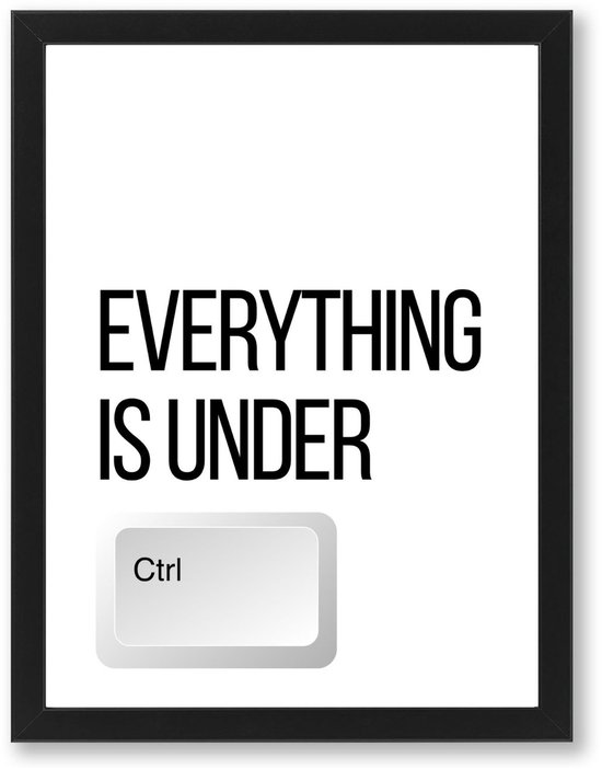 PRNTS Poster - Everything is under control - Poster met quote - Zwarte ...