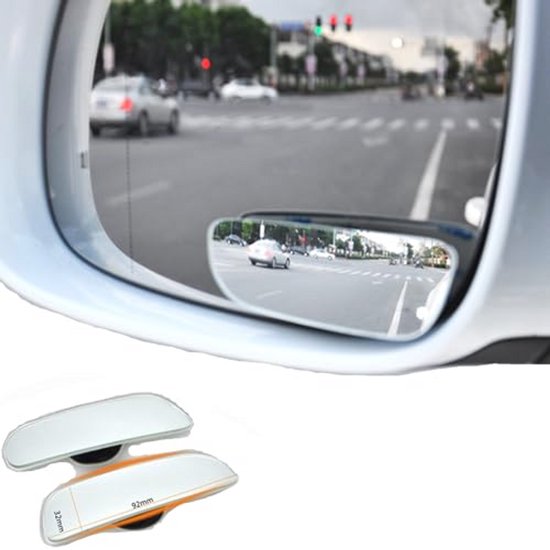 Dodehoekspiegel Auto 360° - Verstelbare Helder Glas Zijspiegels - 2 ...