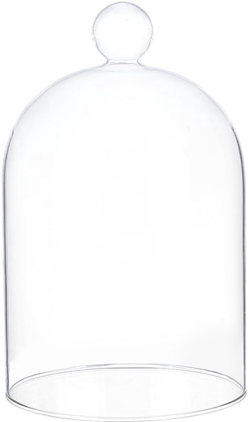 Cloche en Glas 12 x 16 cm - Dôme transparent anti-poussière pour ...