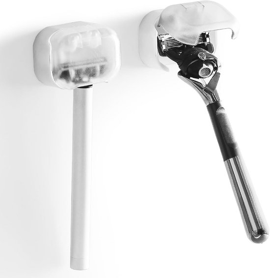 Shower Razor Holder Set - No Drilling Waterproof Holder for Bathroom | bol