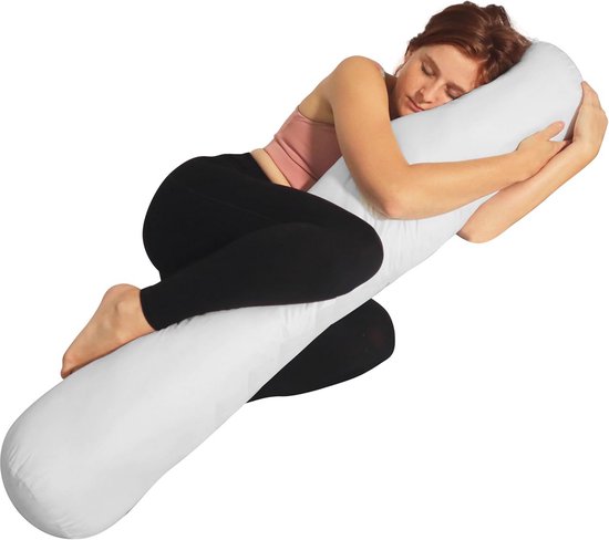 Rond Lichaamskussen 8" x 48" - Cilindrisch Bolsterkussen met Afneembare ...