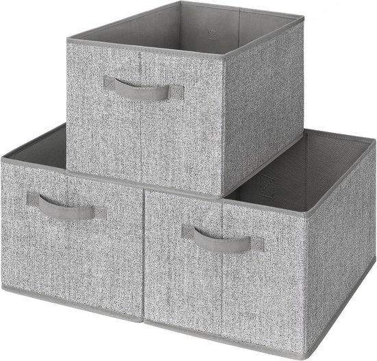 Opbergdozen Set van 3 - Vouwbare Opbergdozen voor Kleding en ...