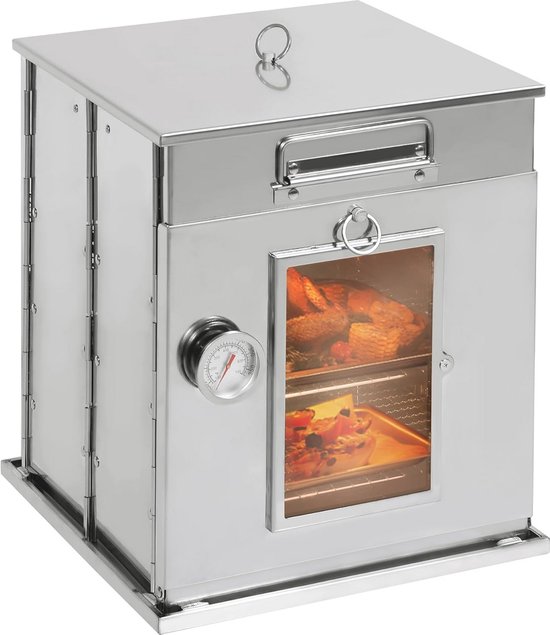 RVS 304 Fastfold Camping Oven met 3 Tier Grill - Draagbare Outdoor ...