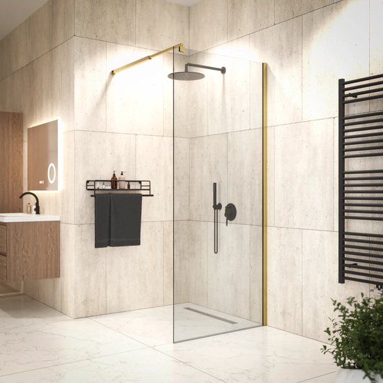 Mirlux Elva Inloopdouche – Luxe Douchewand van 8 mm Veiligheidsglas met ...