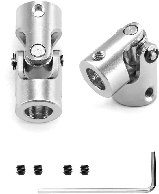 Metalen 8mm Motor Connector Kruiskoppeling - Set van 2 | bol