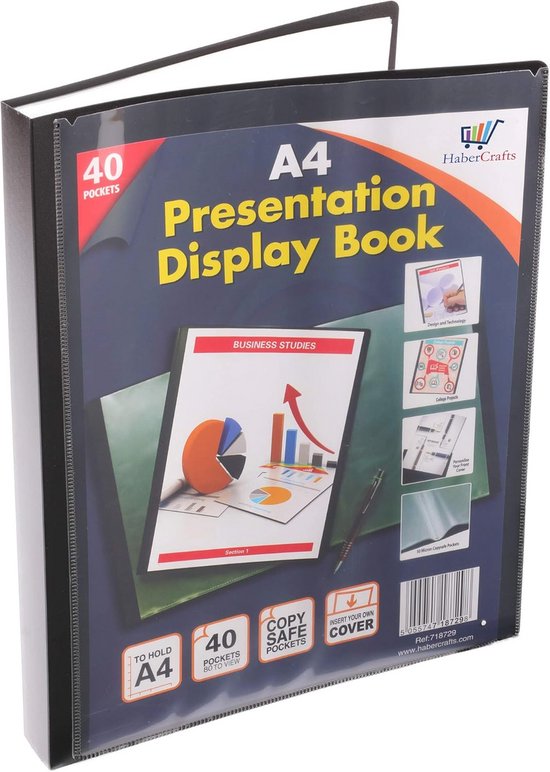 Presentatiemap A4 met 40 hoesjes en 80 weergaven - Perfect voor ...
