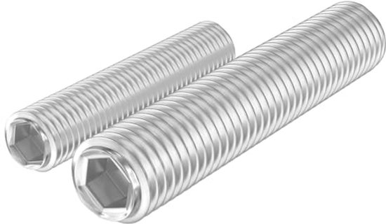 Stelschroeven M10 x 10 mm - 20 Stuks Roestvrij Staal A2 Voor Binnen en ...